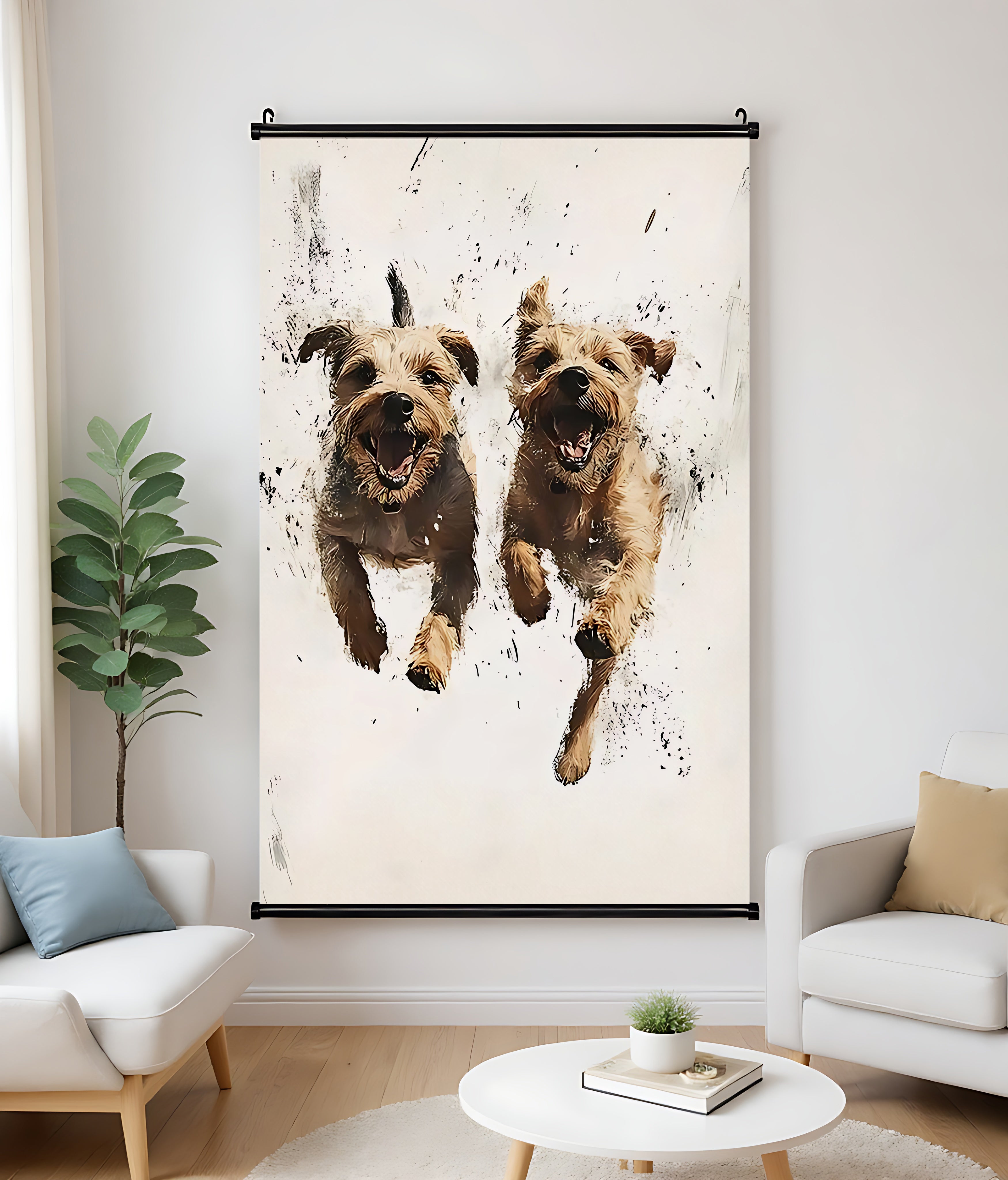H002 Oil Canvas Scroll Painting – Classic Artwork for Living Spaces| W ...